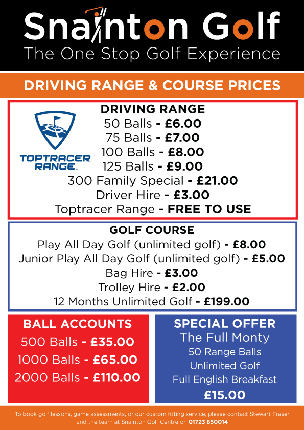 Driving Range Scarborough - TopTracer Golf Range Snainton Golf